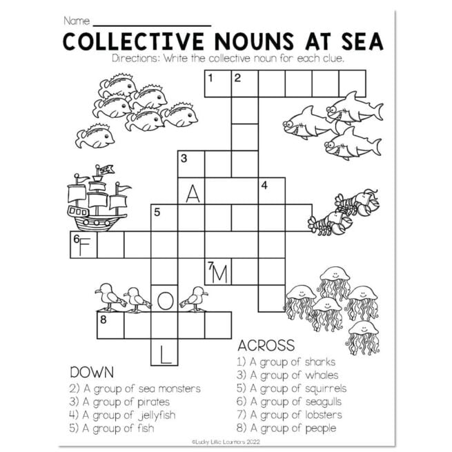 Classroom Transformation - Beach Day - Collective Nouns at Sea - Lucky ...