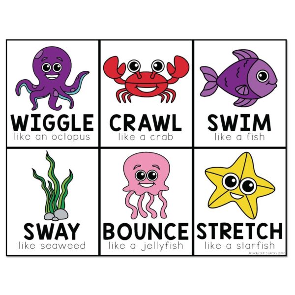 Classroom Transformation - Beach Day - Movement Cards - Lucky Little ...