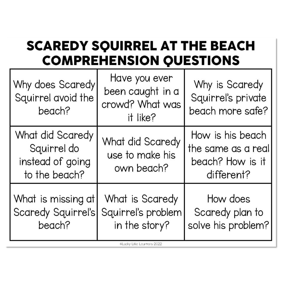 Classroom Transformation - Beach Day - Scaredy Squirrel at the Beach ...