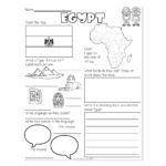 Country Study - Egypt - Information Worksheet - Lucky Little Learners
