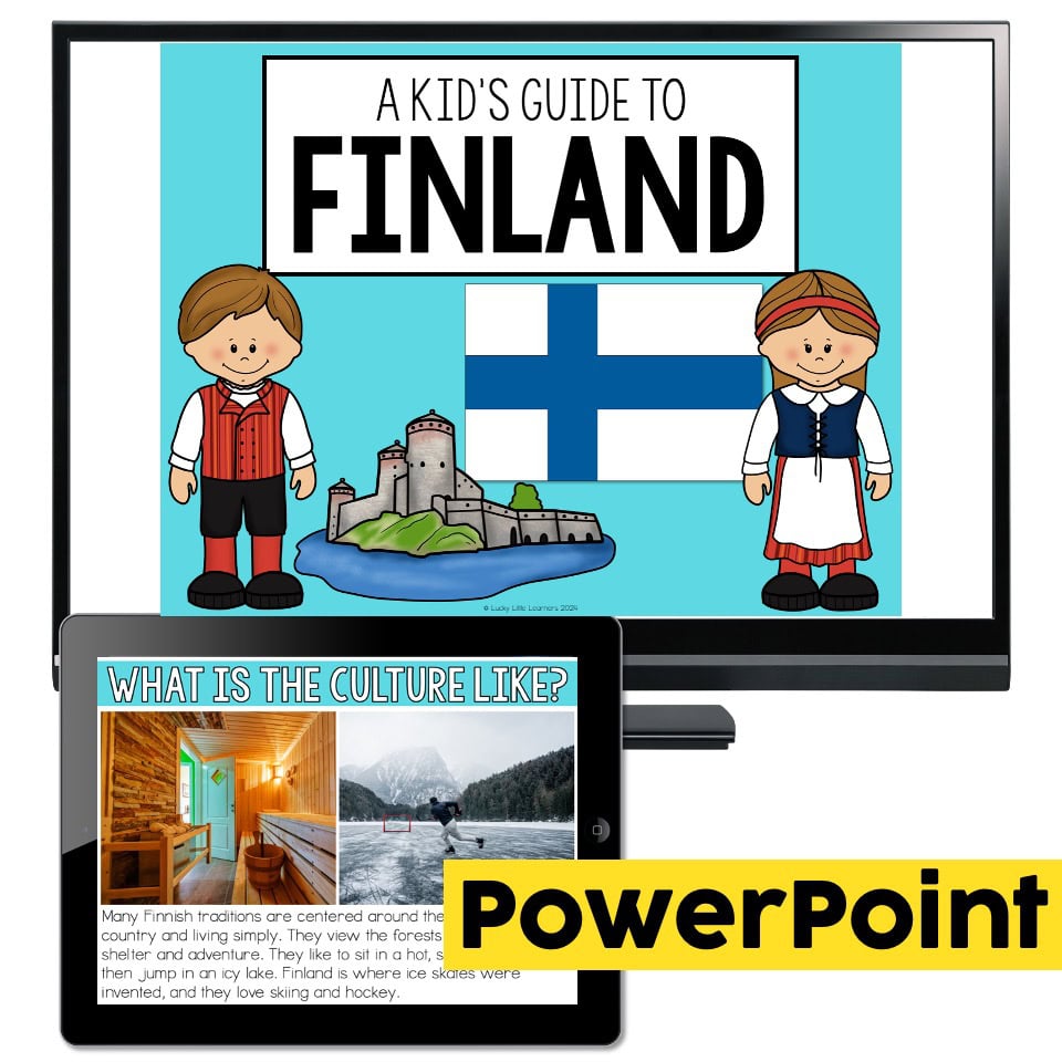 Country Study - Finland - Teaching Slides - PowerPoint - Lucky Little ...
