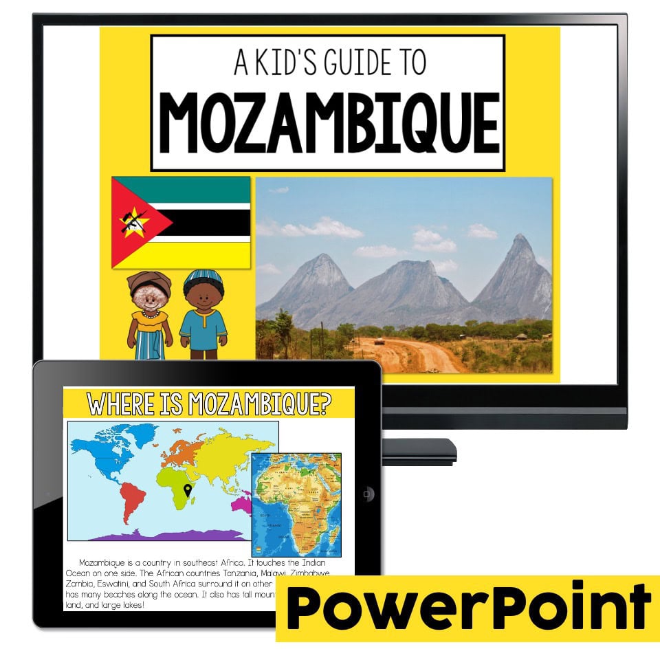 Country Study - Mozambique - Teaching Slides - PowerPoint - Lucky ...