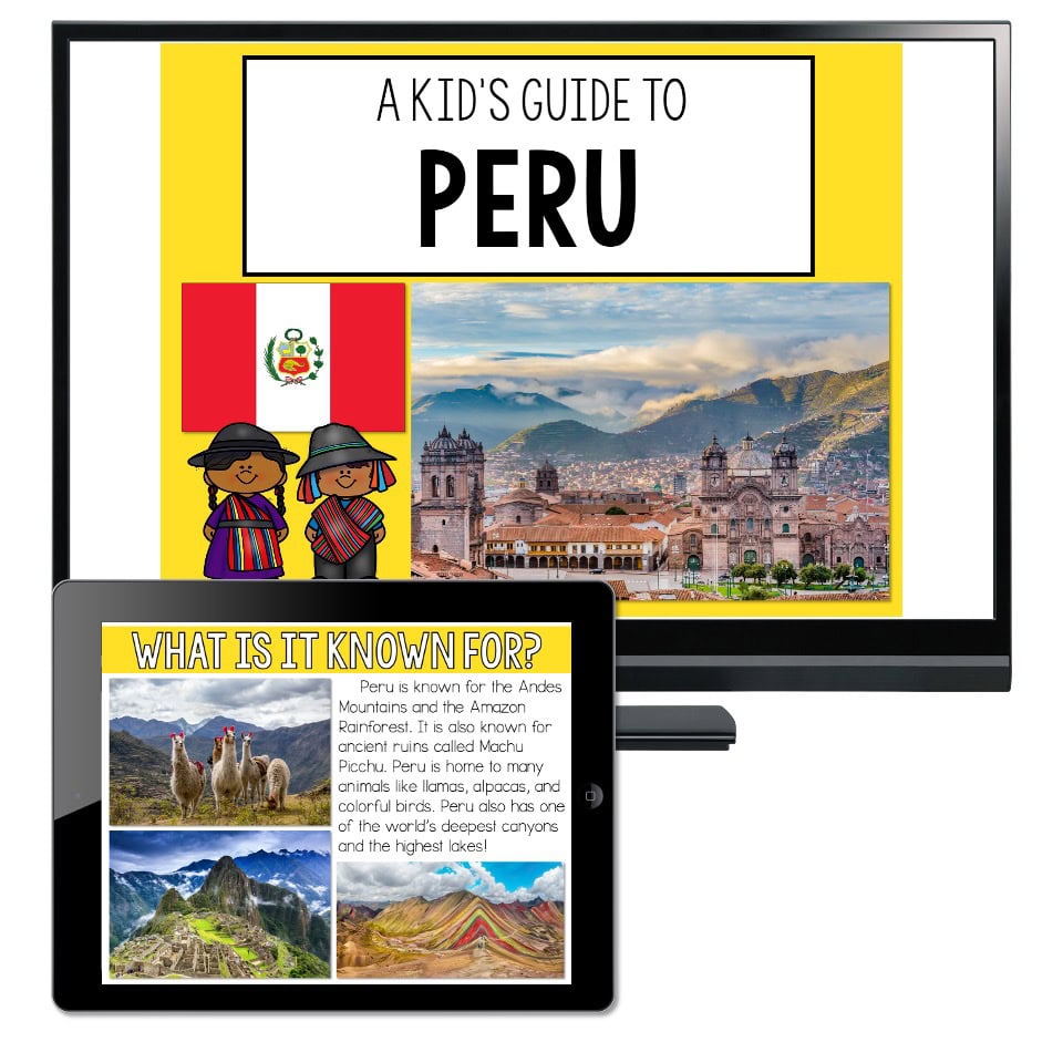 Country Study - Peru - Teaching Slides - Lucky Little Learners