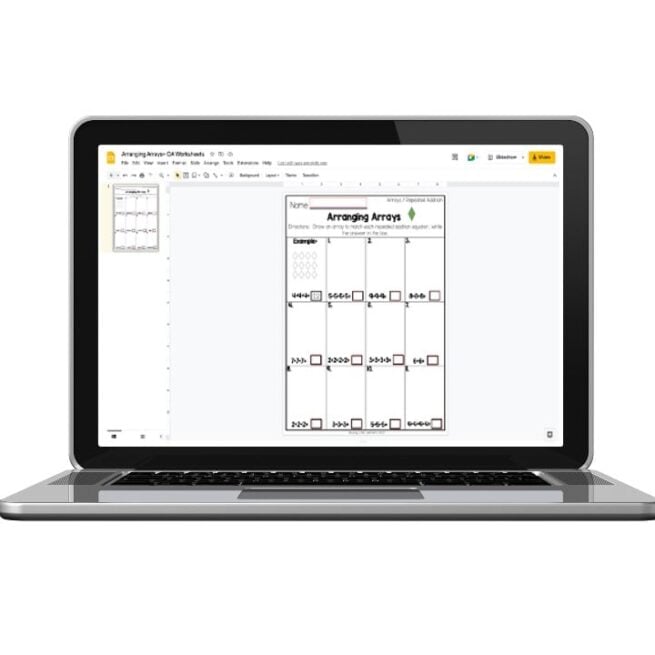 Digital 2nd Grade Math Worksheets - Operations and Algebraic Thinking ...