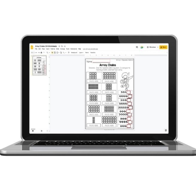 Digital 2nd Grade Math Worksheets - Operations and Algebraic Thinking ...