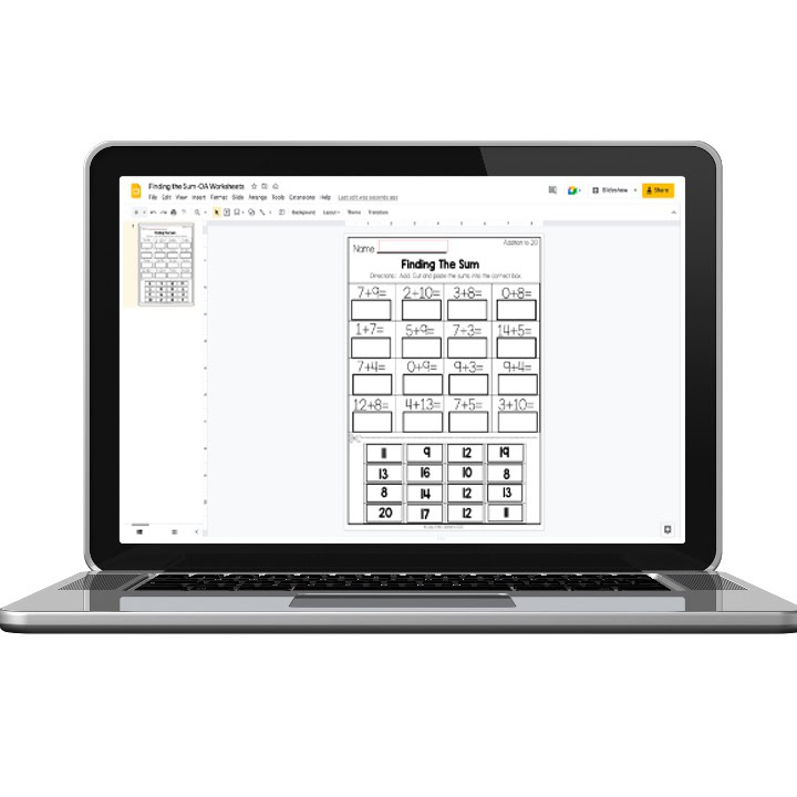 Digital 2nd Grade Math Worksheets - Operations and Algebraic Thinking ...