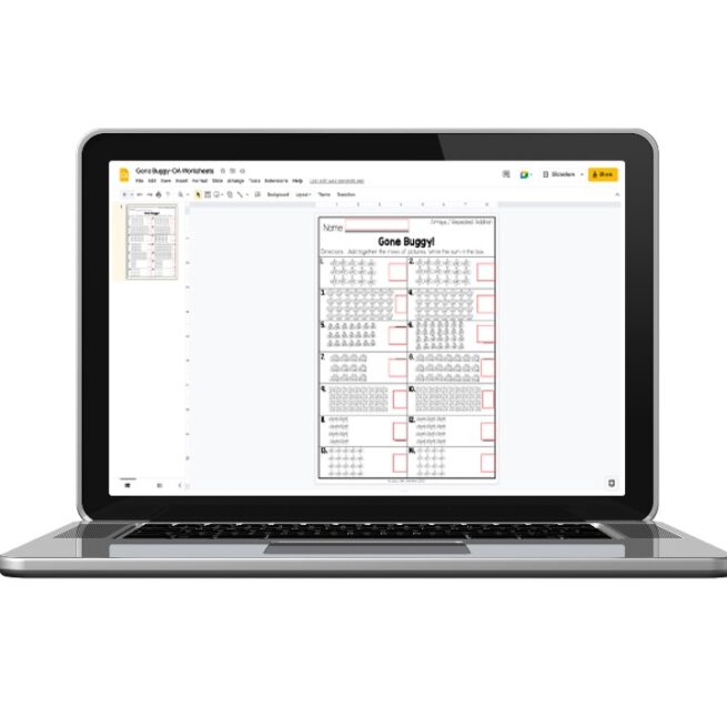 Digital 2nd Grade Math Worksheets - Operations and Algebraic Thinking ...