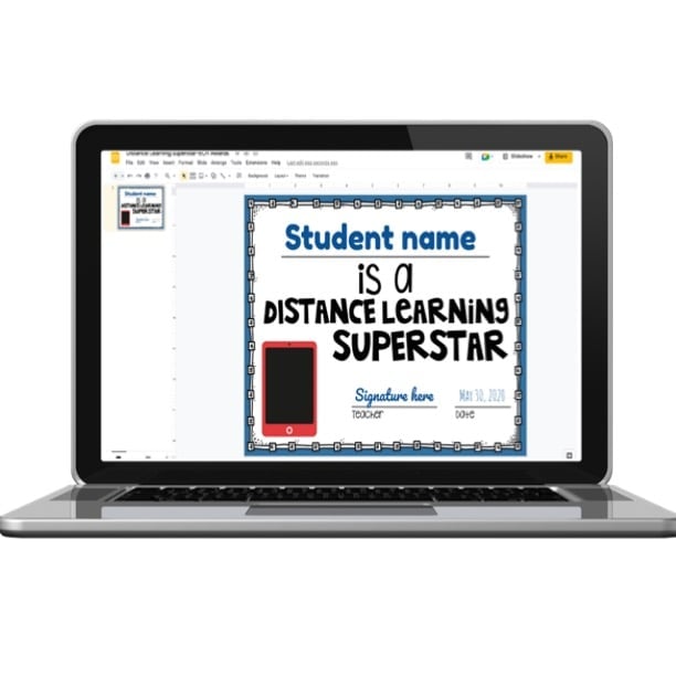 Digital End of Year Awards - Distance Learning Superstar - Lucky Little ...