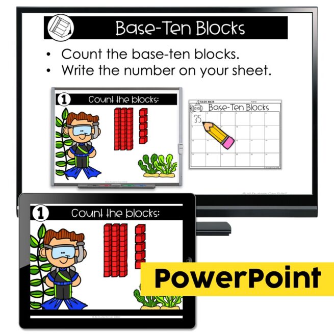 Digital Flash Math Games - Base Ten Version 2 - Lucky Little Learners
