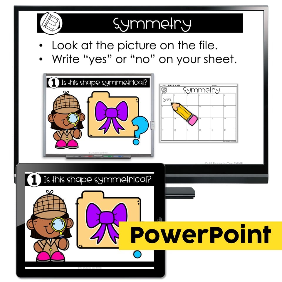 Digital Flash Math Games - Symmetry - Lucky Little Learners