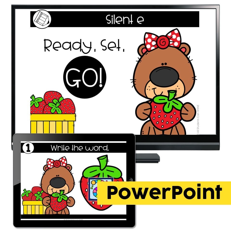 Digital Flash Phonics - Silent E - Lucky Little Learners