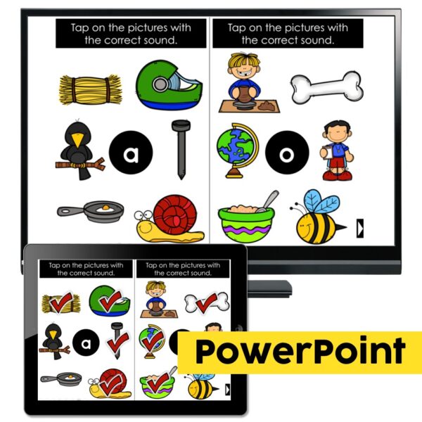 Digital Interactive Phonics - Long Vowels - Game 2 - Lucky Little Learners