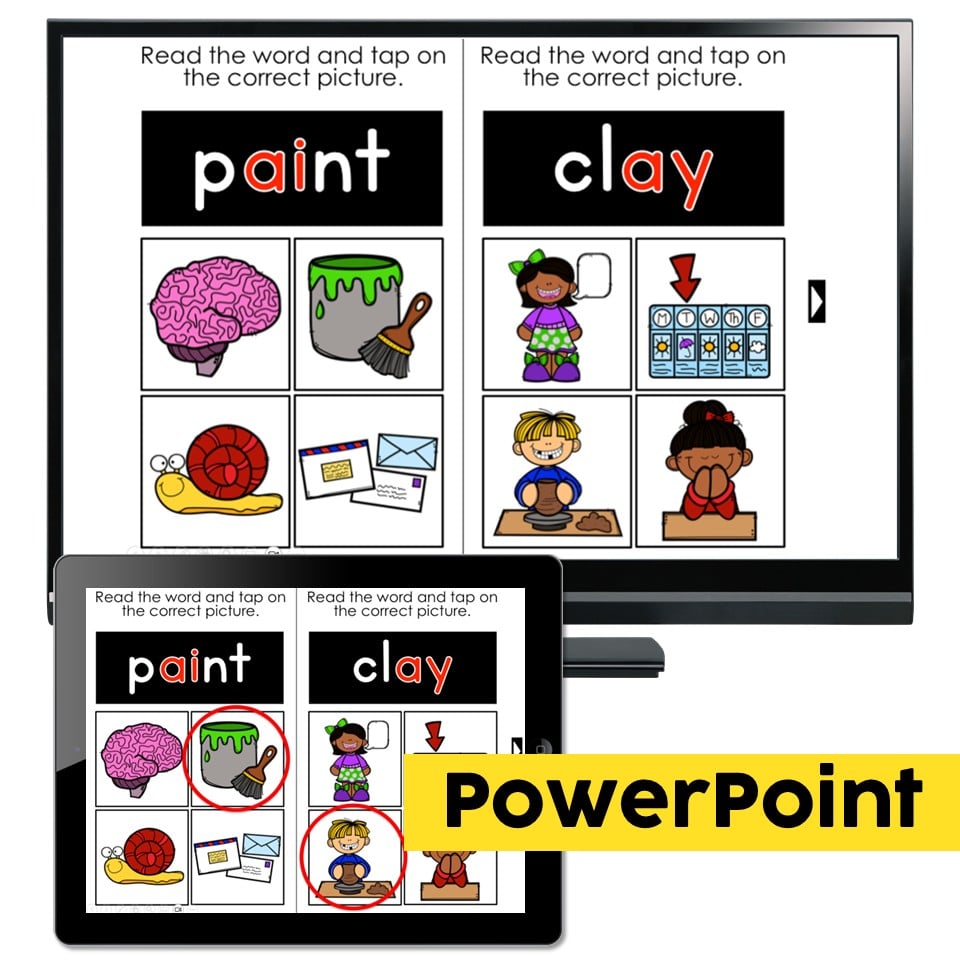 Digital Interactive Phonics - Long Vowels - Game 4 - Lucky Little Learners