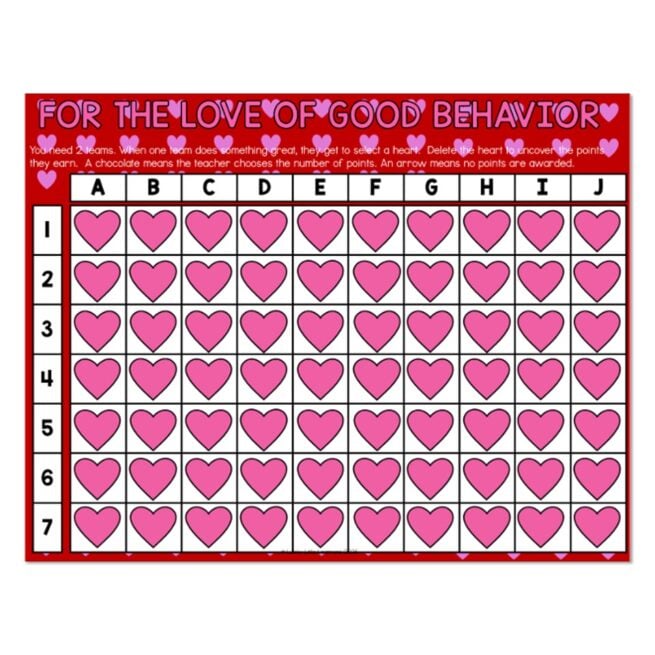 Digital Valentine's Day Behavior Board - For the Love of Good Behavior ...