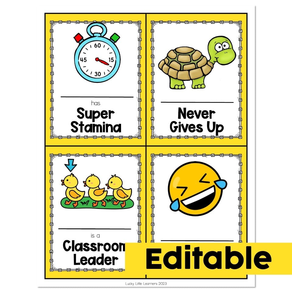 Editable End of Year Awards - Lanyards - Page 4 - Lucky Little Learners