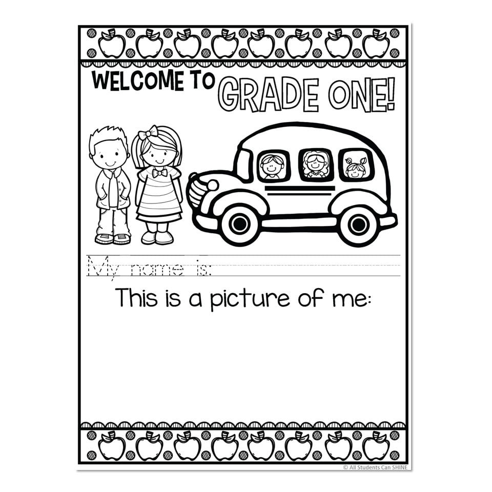 First Week Back to School - Welcome to Grade One - Lucky Little Learners