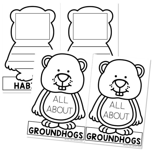 Groundhog Day - All About Groundhogs Booklet - Lucky Little Learners