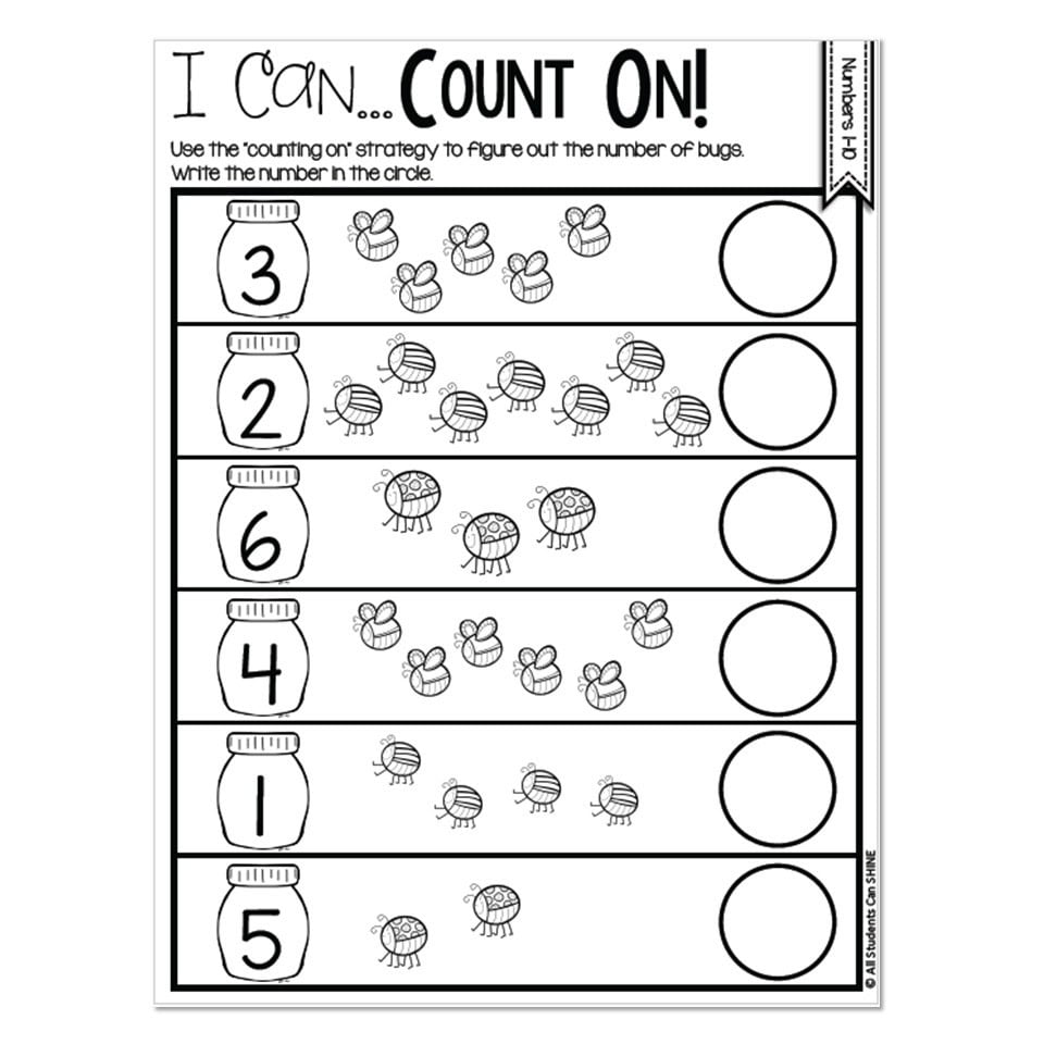 Math Intervention - I Can Count On - Lucky Little Learners