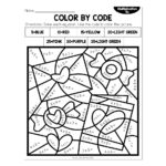 Multiplication by 5 Valentine's Day Color by Code - Valentines and ...