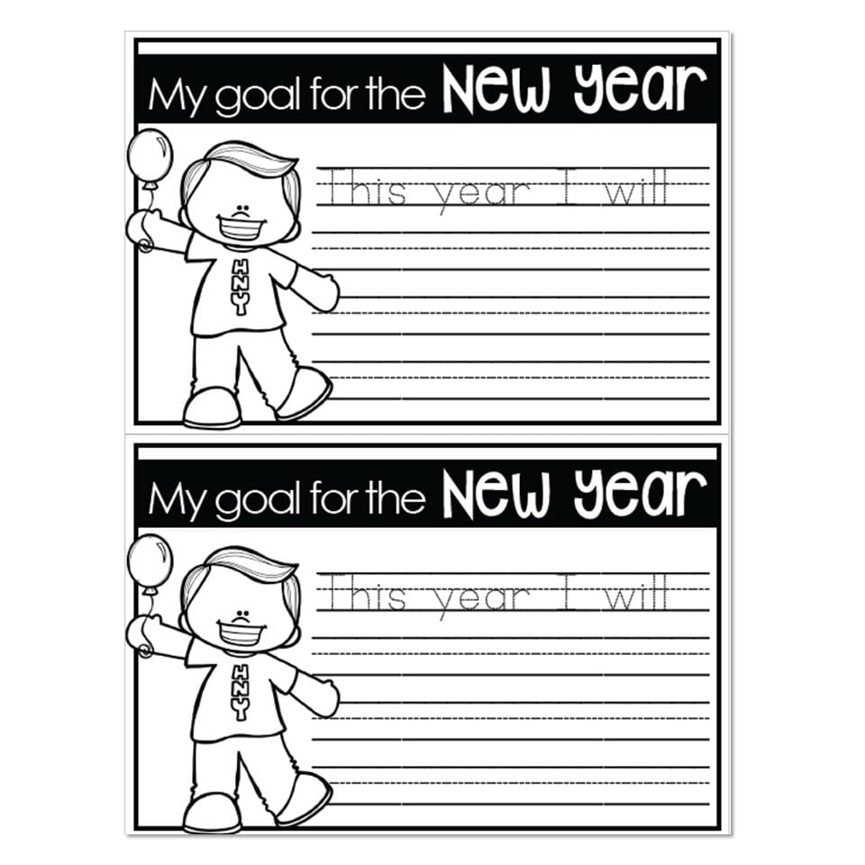 New Years Craftivity - Writing Prompt - My Goal For the New Year ...