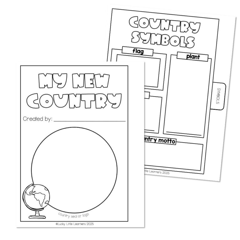 Social Studies Project - Create Your Own Country Flipbook Printables ...