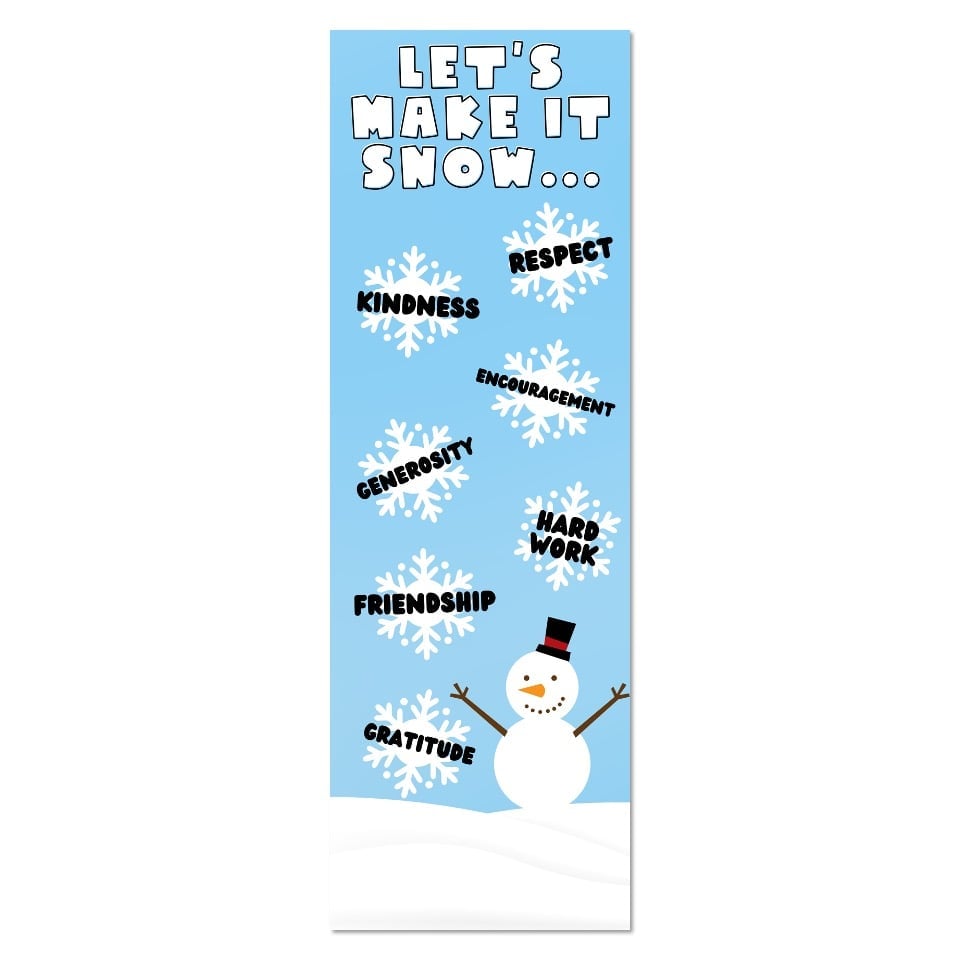 Winter Door Banner - Let's Make it Snow - Lucky Little Learners