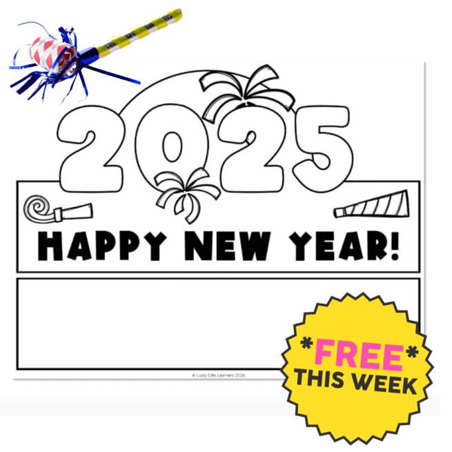 Sample Happy New Year Crown - Lucky Little Learners