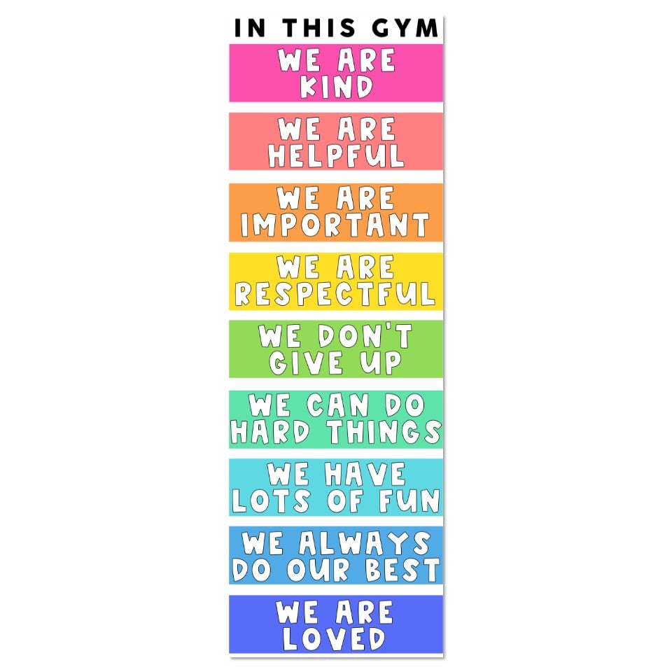 Classroom Setup – Bulletins – In This Gym Door Banner - Lucky Little ...