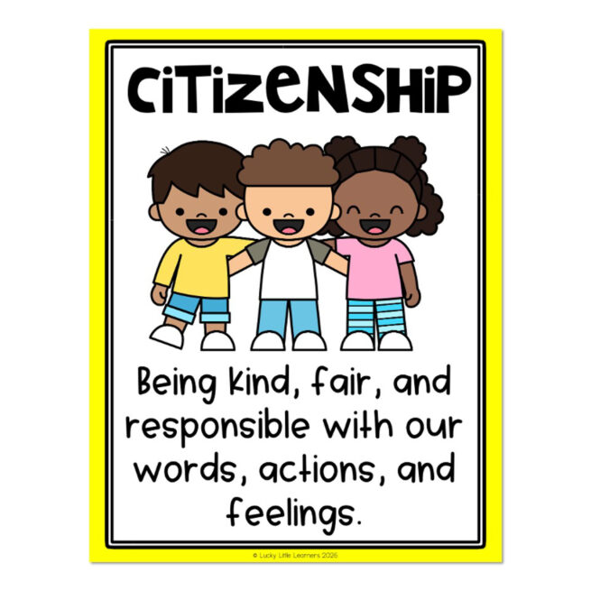 Emotional Learning - Character Posters - Citizenship - Lucky Little ...
