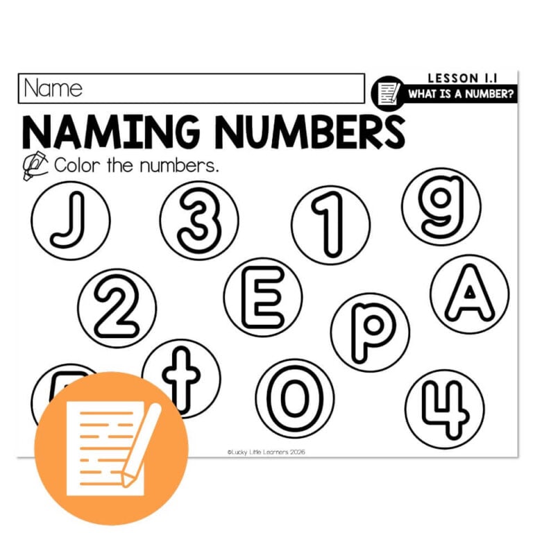 Lucky to Learn Math - Kindergarten - Lesson 1.1 - What is a Number ...