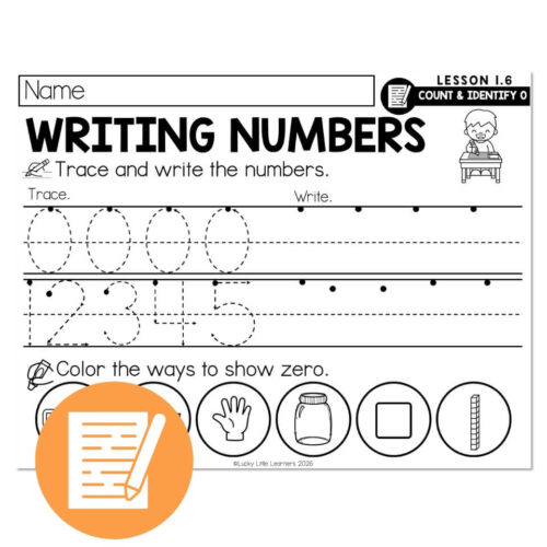 Lucky to Learn Math - Kindergarten - Lesson 1.6 - Count and Identify ...