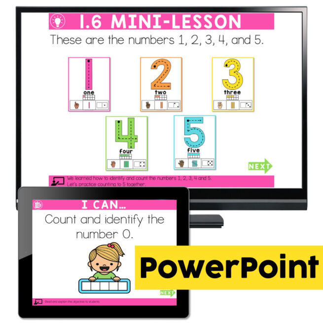 Lucky to Learn Math - Kindergarten - Lesson 1.6 - Count and Identify ...