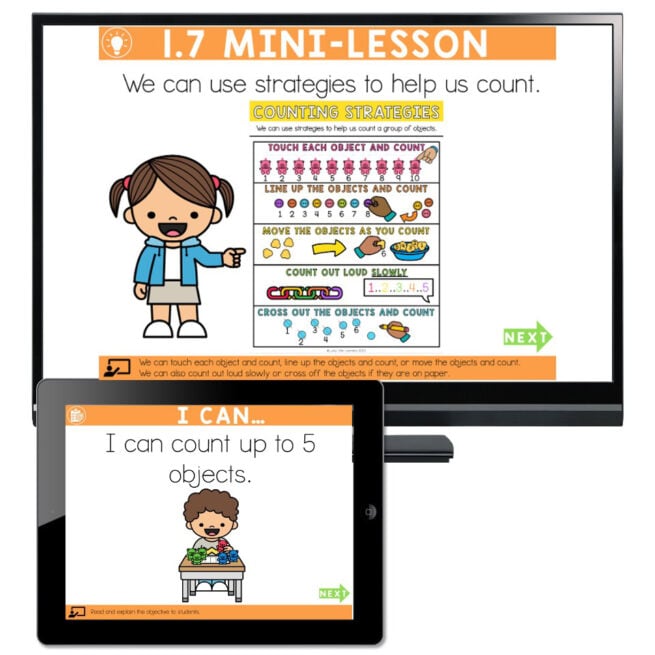 Lucky to Learn Math - Kindergarten - Lesson 1.7 - Counting Up to 5 ...