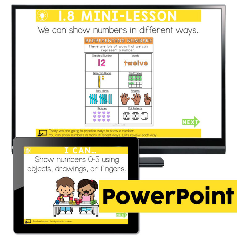 Lucky to Learn Math - Kindergarten - Lesson 1.8 - Show Numbers 0 to 5 ...