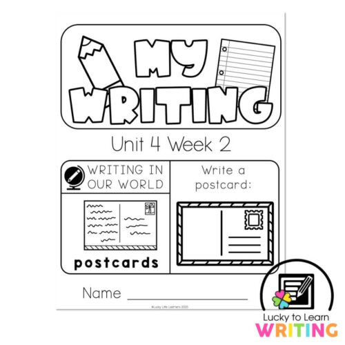 Lucky to Learn Writing 1st Grade - Unit 4 Intro to Narrative - Week 2 ...
