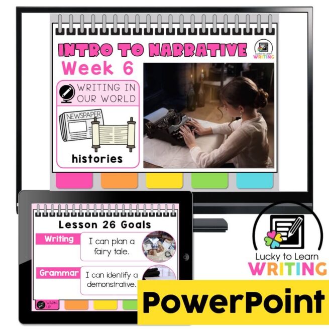 Lucky to Learn Writing 1st Grade - Unit 4 Intro to Narrative - Week 6 ...