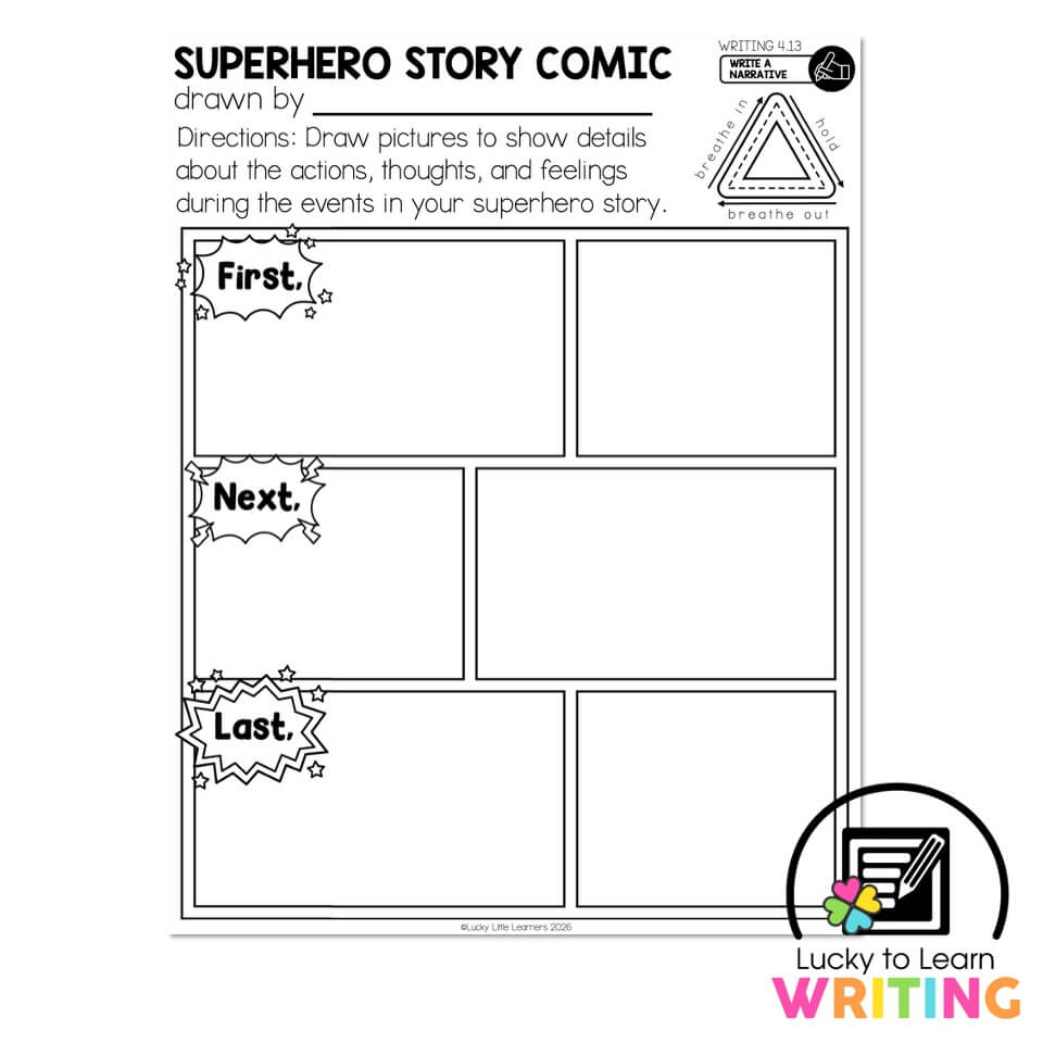 Lucky to Learn Writing 1st Grade - Unit 4 Intro to Narrative - Writing ...