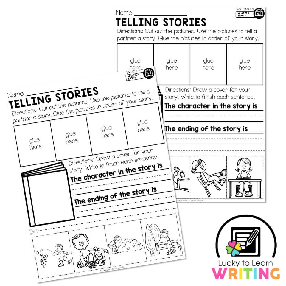 Lucky to Learn Writing 1st Grade - Unit 4 Intro to Narrative - Writing ...