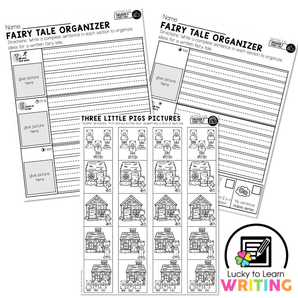 Lucky to Learn Writing 1st Grade - Unit 4 Intro to Narrative - Writing ...
