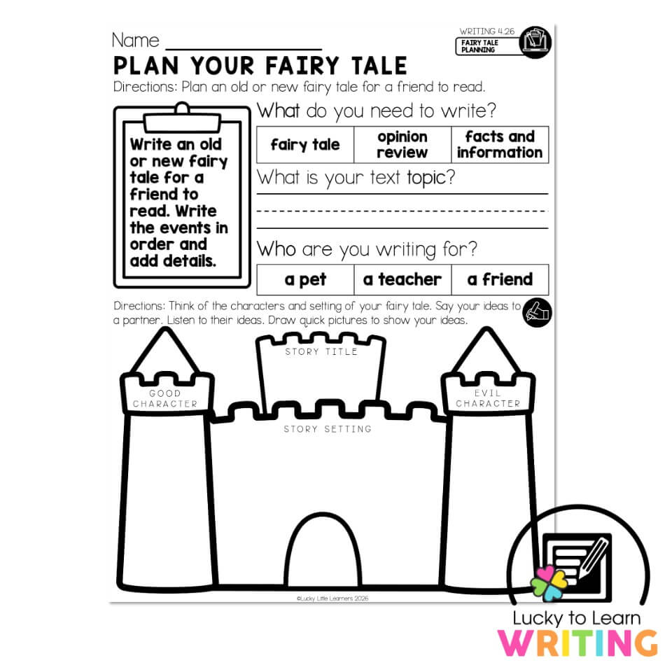 Lucky to Learn Writing 1st Grade - Unit 4 Intro to Narrative - Writing ...