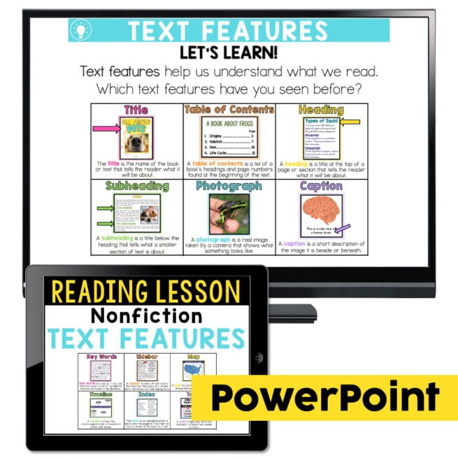 Nonfiction Text Features - Teaching Slides - PowerPoint - Earth's Most ...