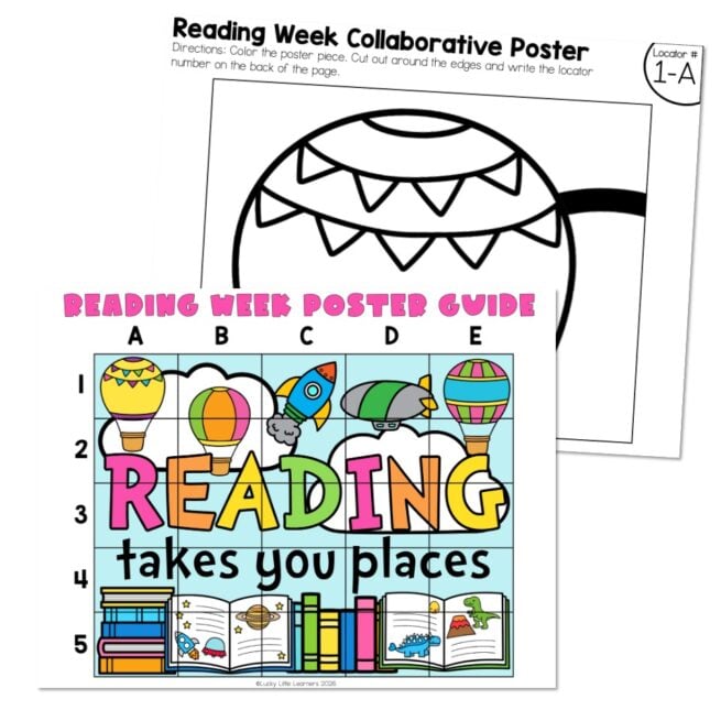 Read Across America Reading Week - Collaborative Coloring Poster ...