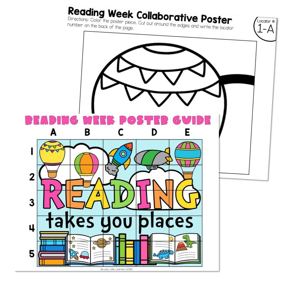 Read Across America Reading Week - Collaborative Coloring Poster ...