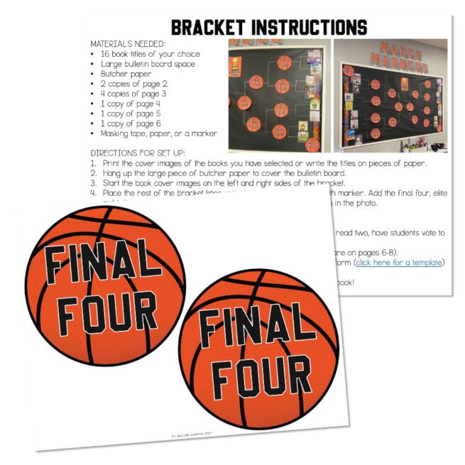 Basketball Transformation - March Book Madness Bracket - Lucky Little ...