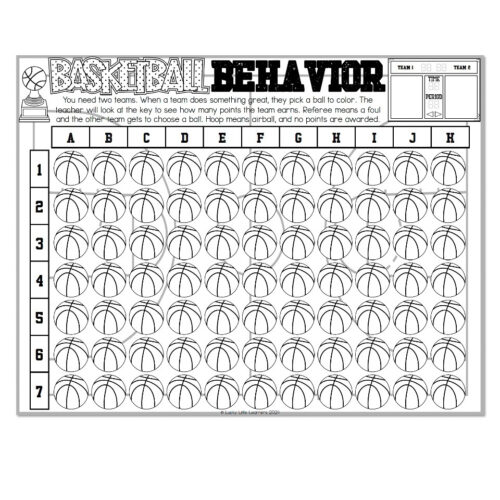 Basketball Transformation - Printable Basketball Behavior - Lucky ...