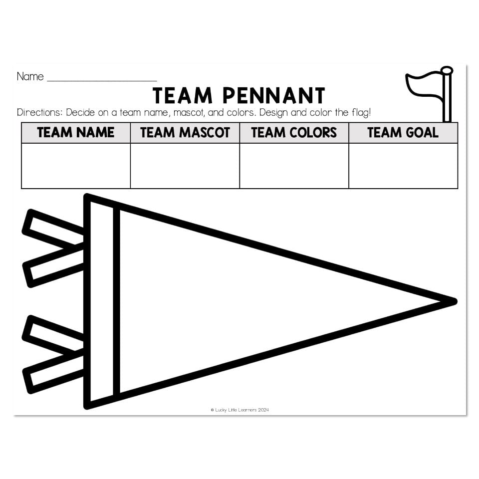 Basketball Transformation - SEL - Teamwork - Team Pennant - Lucky ...