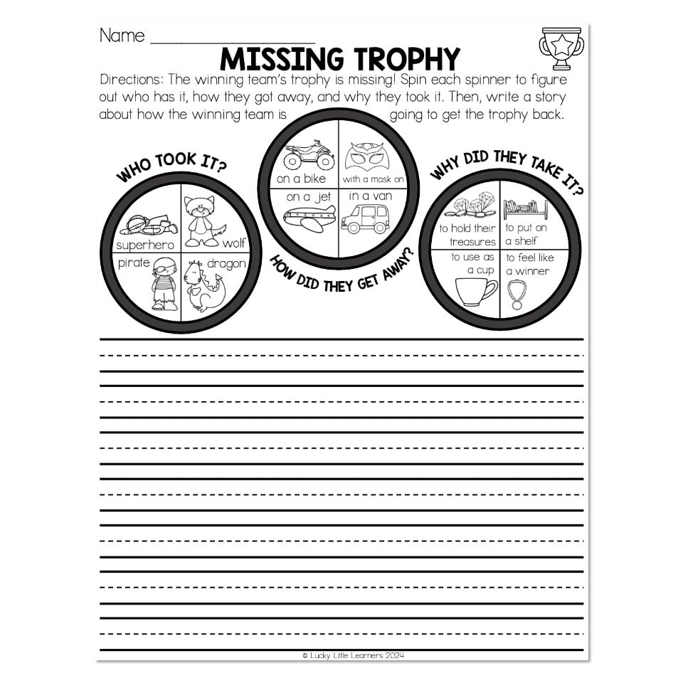 Basketball Transformation - Writing - Spin a Story - Missing Trophy ...