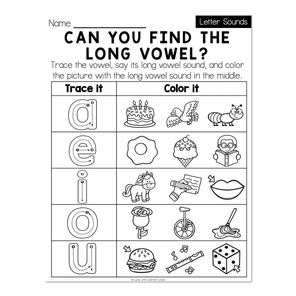 Kindergarten Monthly Worksheets - April Letter Sounds - Can You Find ...