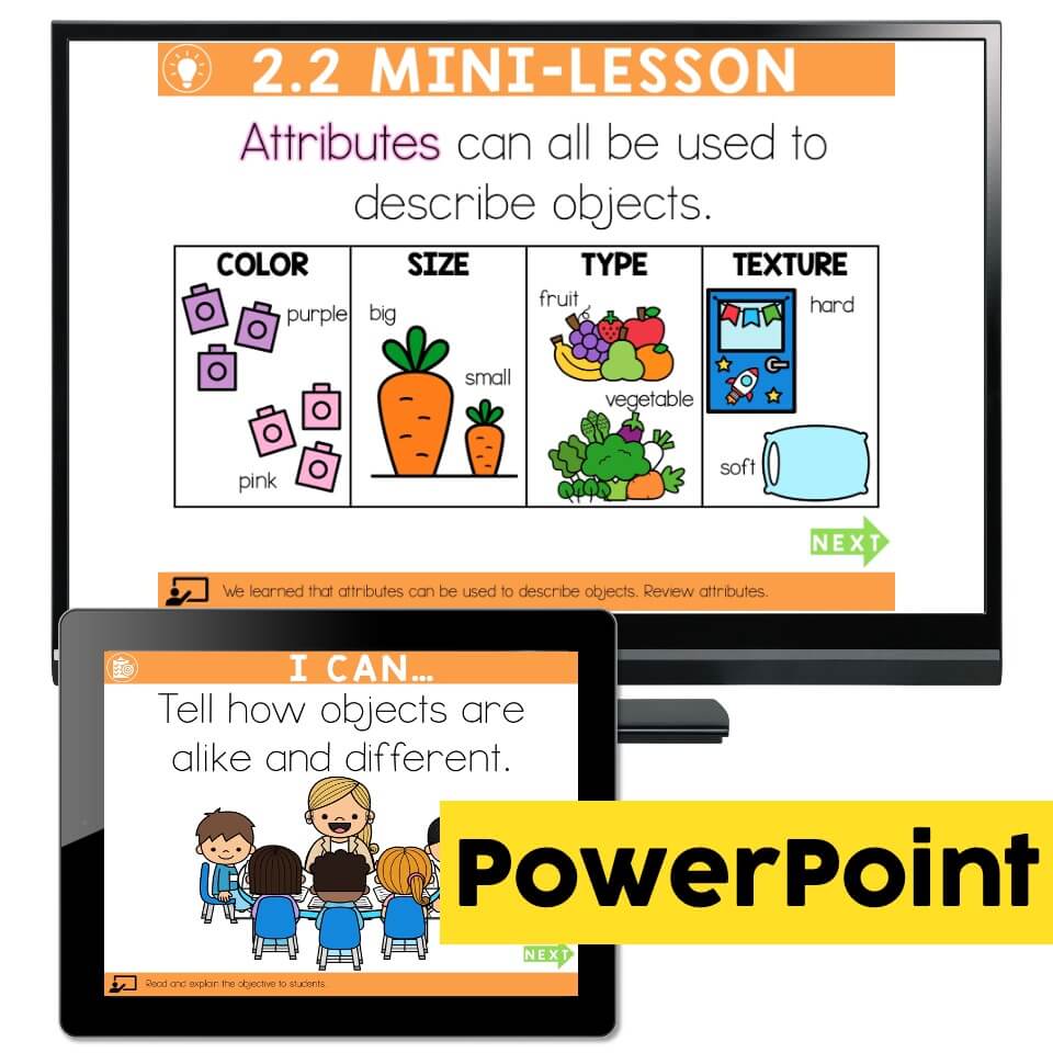 Lucky to Learn Math - Kindergarten - Lesson 2.2 - Same & Different ...
