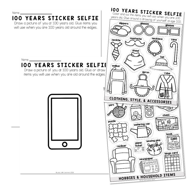 100th Day of School Activities - Writing and Craft - 100 Years Old ...